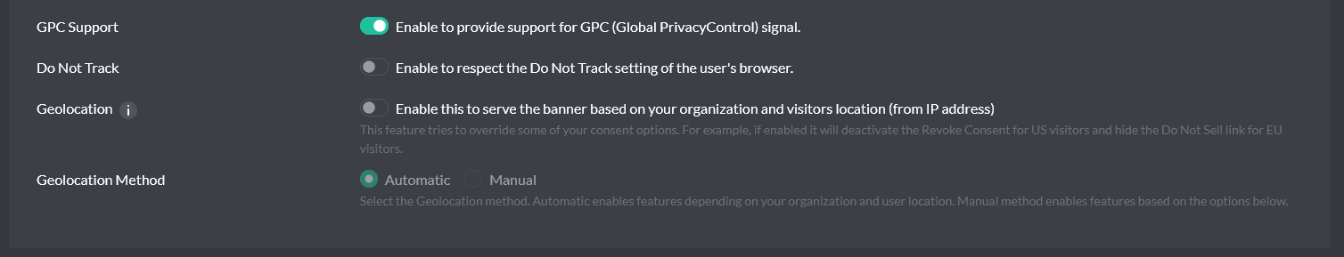 Global Privacy Control (GPC) - Cookie Compliance